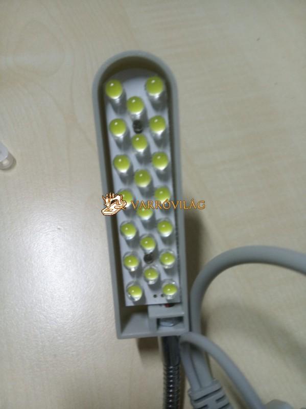 Mágneses rögzítésű, flexibilis nyakú 20 ledes lámpa, Obeis 820 - Lámpák ...